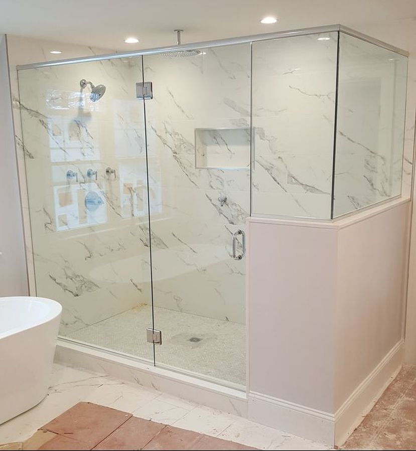 Semi-Frameless & Header Systems - Allstate Showers & Architectural Glass